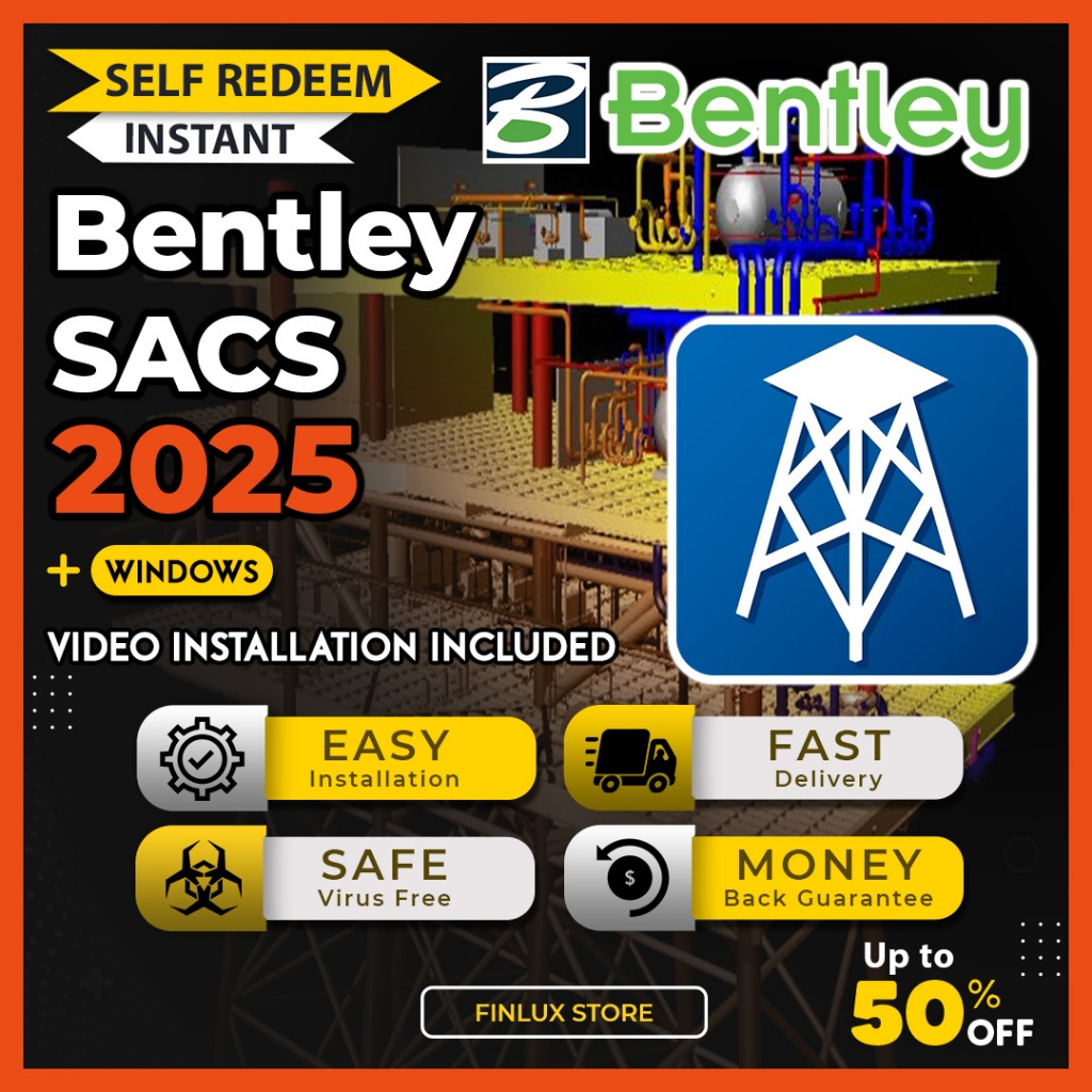 [SELF REDEEM] Bentley SACS 2025 v25.00 Lifetime For Windows (64-Bit) | Shopee Malaysia