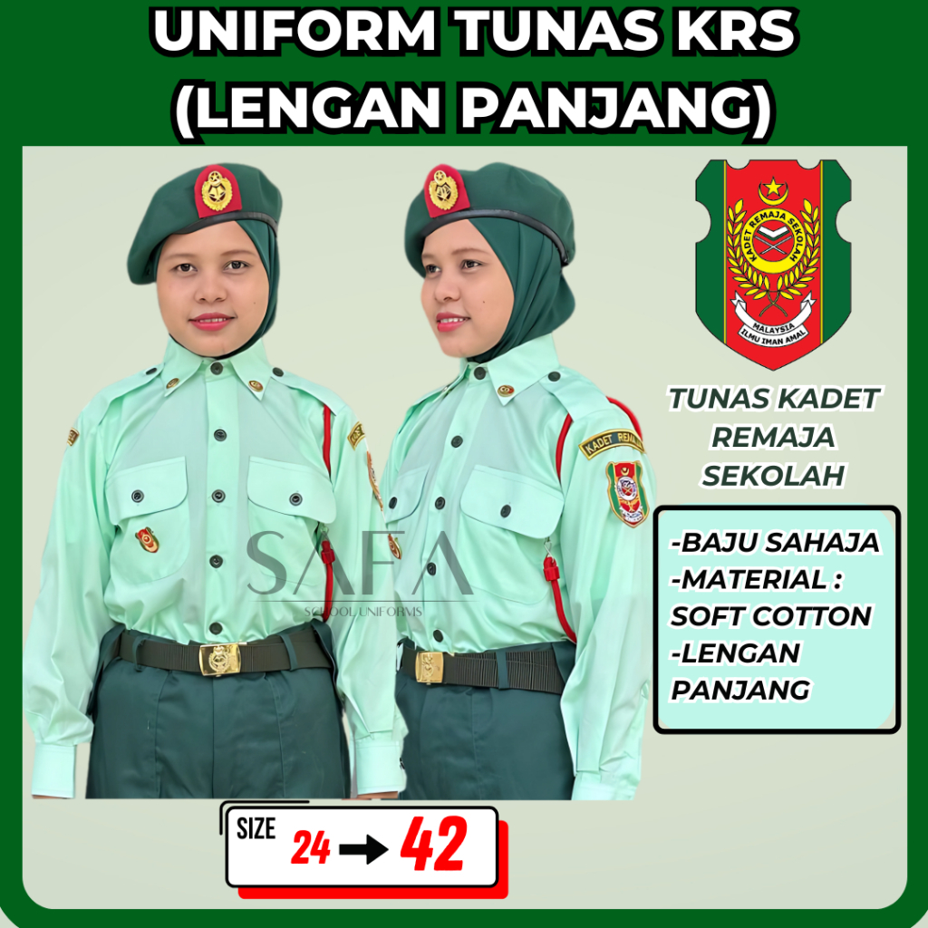 Baju Kemeja Tunas Kadet Remaja Sekolah KRS TKRS Lengan Panjang Seragam ...