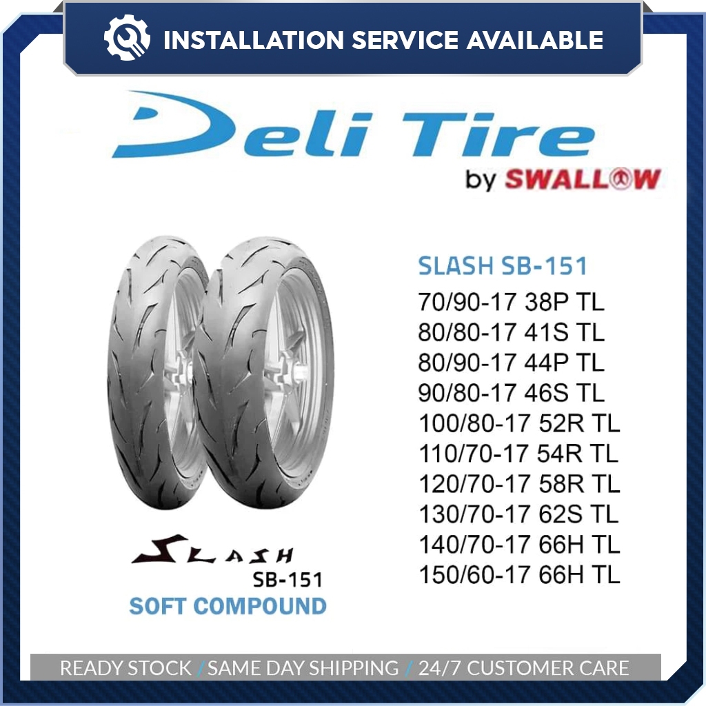 SWALLOW DELI SLASH SB151 BUNGA BATTLAX 70/90-17 80/90-17 90/80-17 120/ ...
