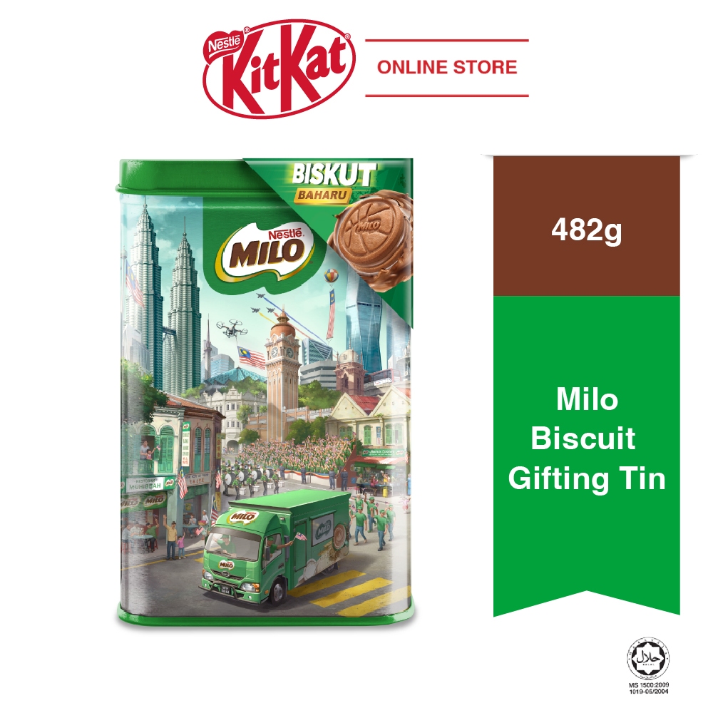 NESTLE MILO Biscuit Gifting Tin (482g) | Shopee Malaysia