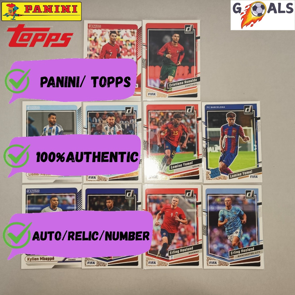 Football Cards Panini Topps Auto/ Relic/ Numbered/ Cristiano Ronaldo ...