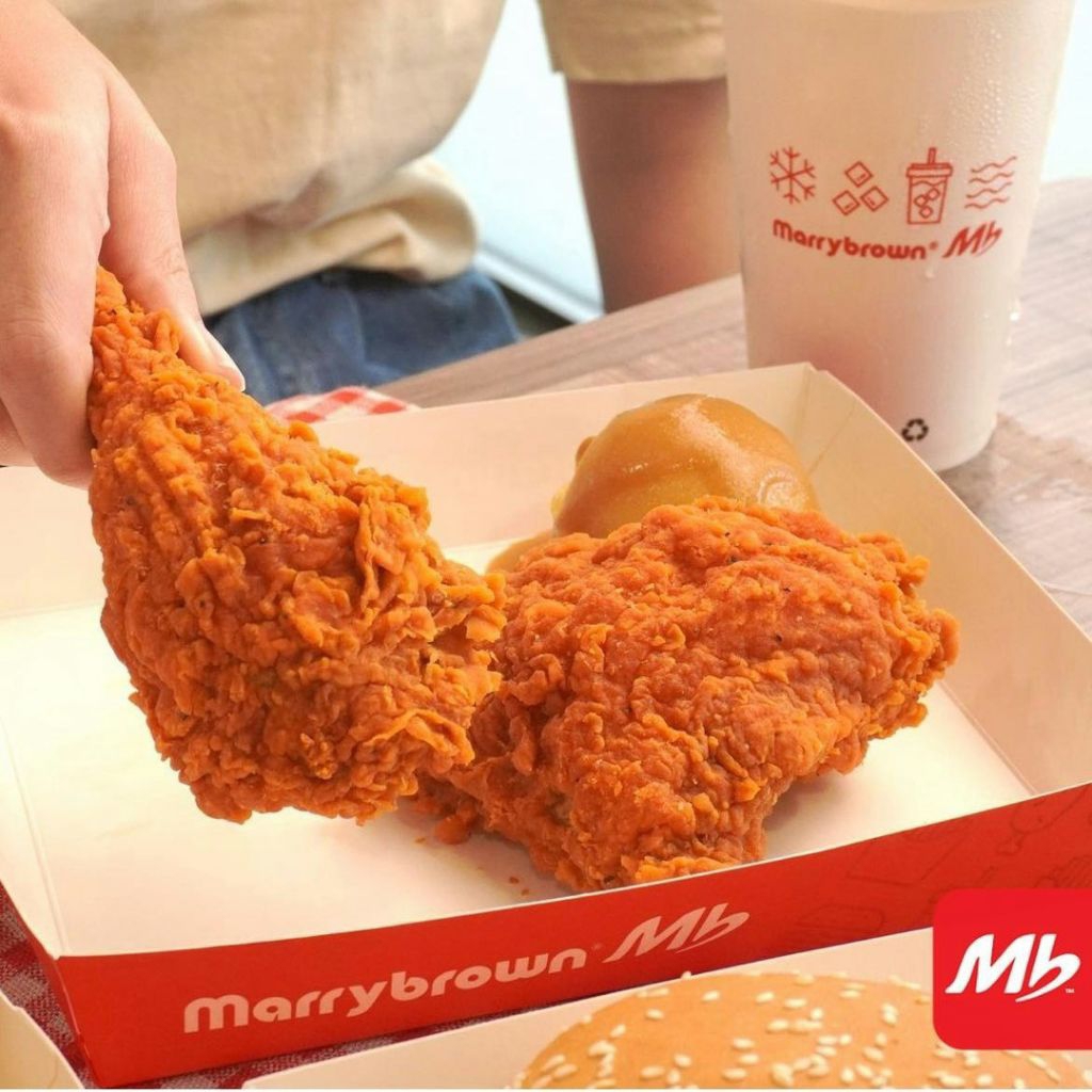 MB Marrybrown 1PCS Ayam Goreng & B1F1 Cheesy Wedges & 50% Tower Burger ...