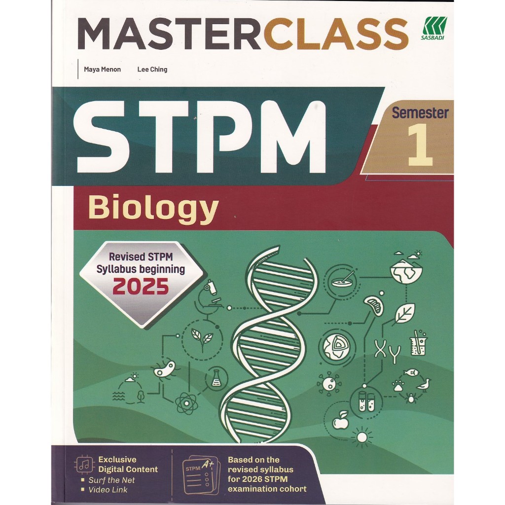 MASTERCLASS STPM SEMESTER 1 BIOLOGY (2025) | Shopee Malaysia