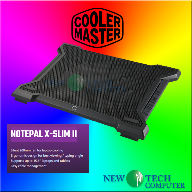 COOLER MASTER NOTEPAL X-SLIM II COOLER PAD WITH 20MM SILENT FANS AND ...