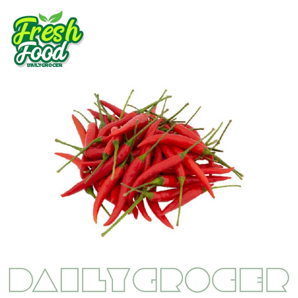 DAILYGROCER Cili Padi Merah Red Chili 100gram Pack Fresh Vegetables ...