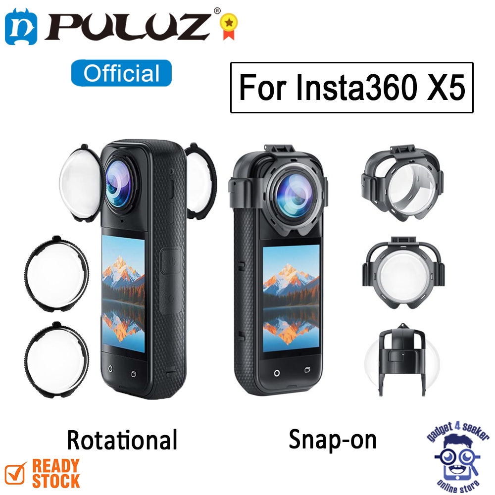 PULUZ Premium Lens Guard Cover for Insta360 X5 Insta360 X4 Removable ...