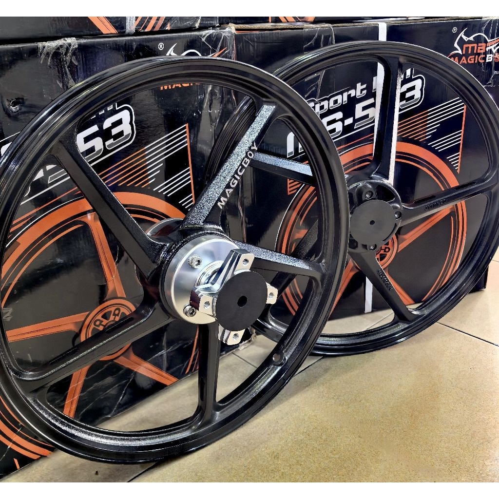 MAGIC BOY Y15 MS-533 SP500 DESIGN 120/140-17 CUSTOM SPORT RIM -BLACK ...