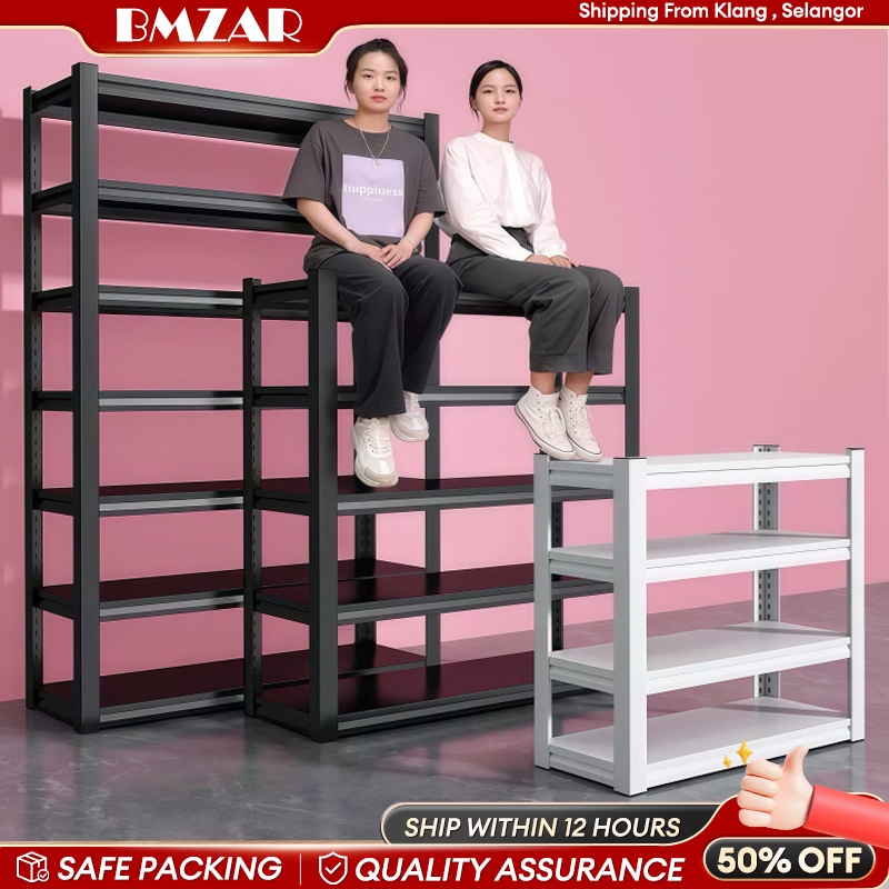 【100% Iron Mental Rak】Adjustable Storage Rak Heavy Duty Rack Boltless ...