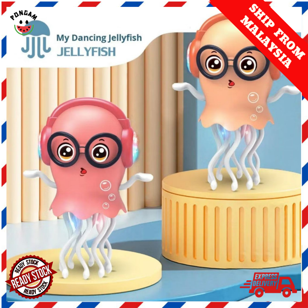 Magic Dancing Jellyfish Toy Mainan Sotong Menari LED Light Music ...