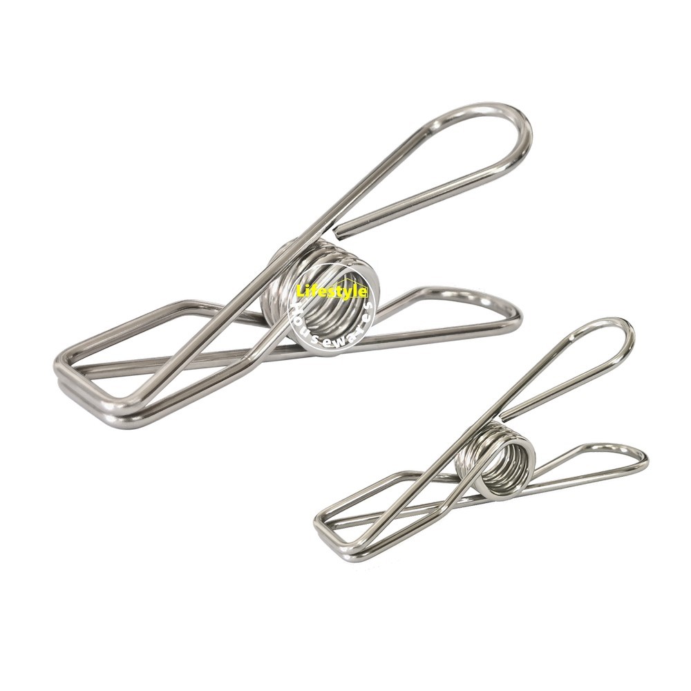 Stainless Steel Clips Clothes Pins Clothes Pegs | Shopee Malaysia