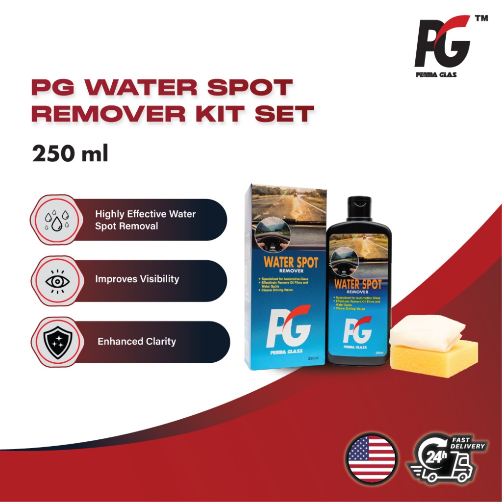 PG Water Spot Remover Kit Set (250ml) | Restore Surface Clarity ...