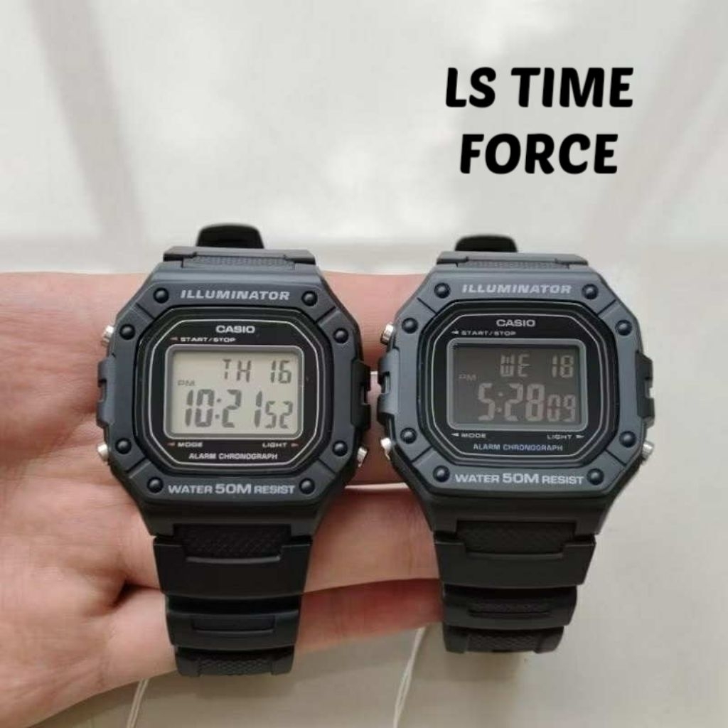 Casio W-218H Digital Watch | Simple & Waterproof | Backlight | Daily ...
