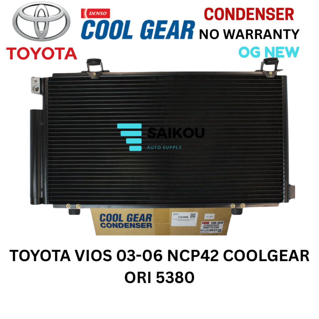 📣ORIGINAL📣 5380 TOYOTA VIOS 2002-2006 NCP42 COOL GEAR DENSO AIRCOND ...
