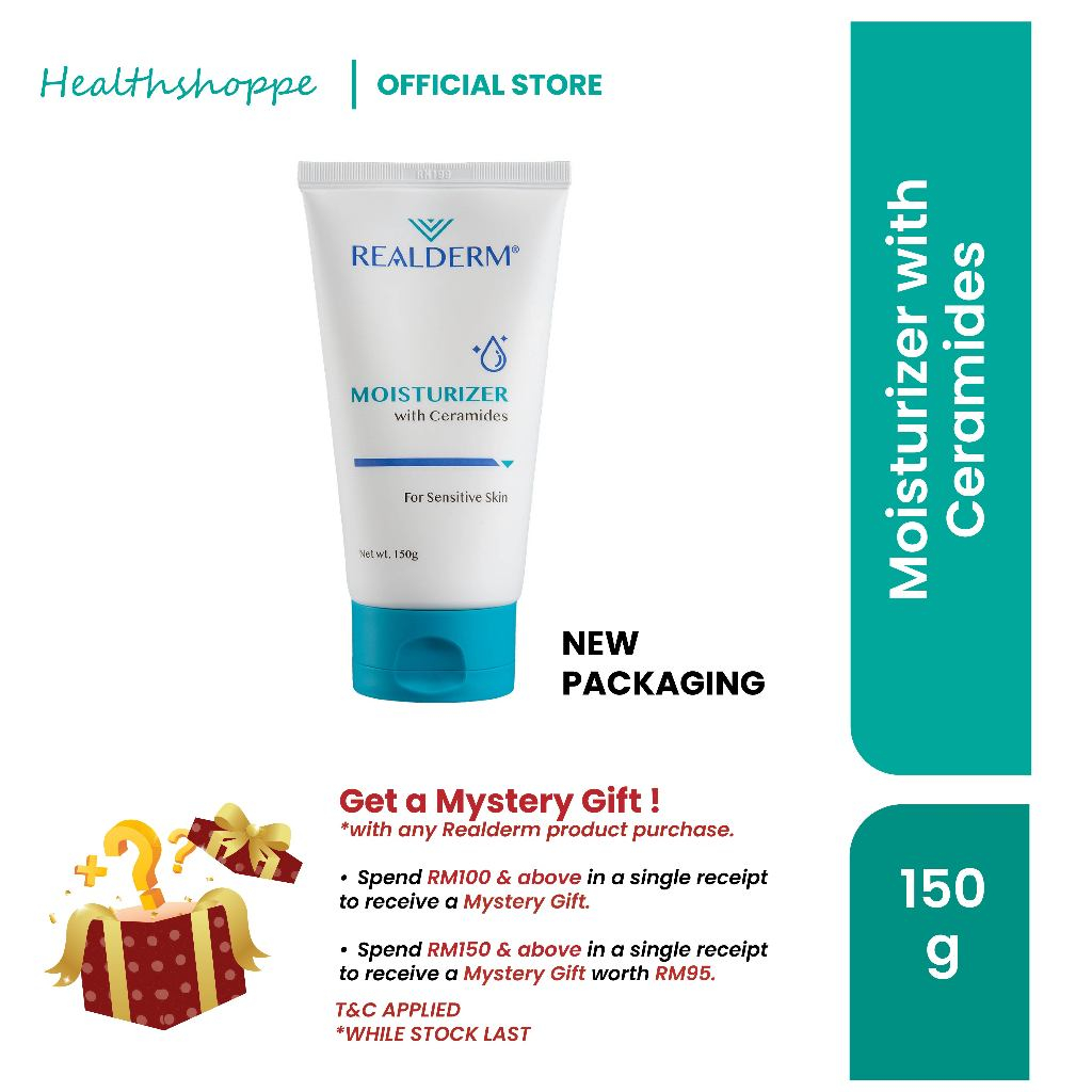 REALDERM Moisturizer with Ceramides 150g – Hydrating Cream for Dry ...