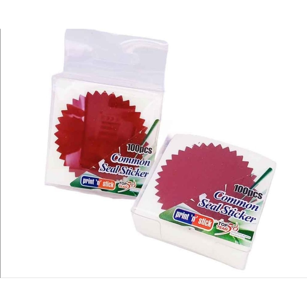 Common Seal Sticker/ Seal Merah Sticker 100pcs | Shopee Malaysia