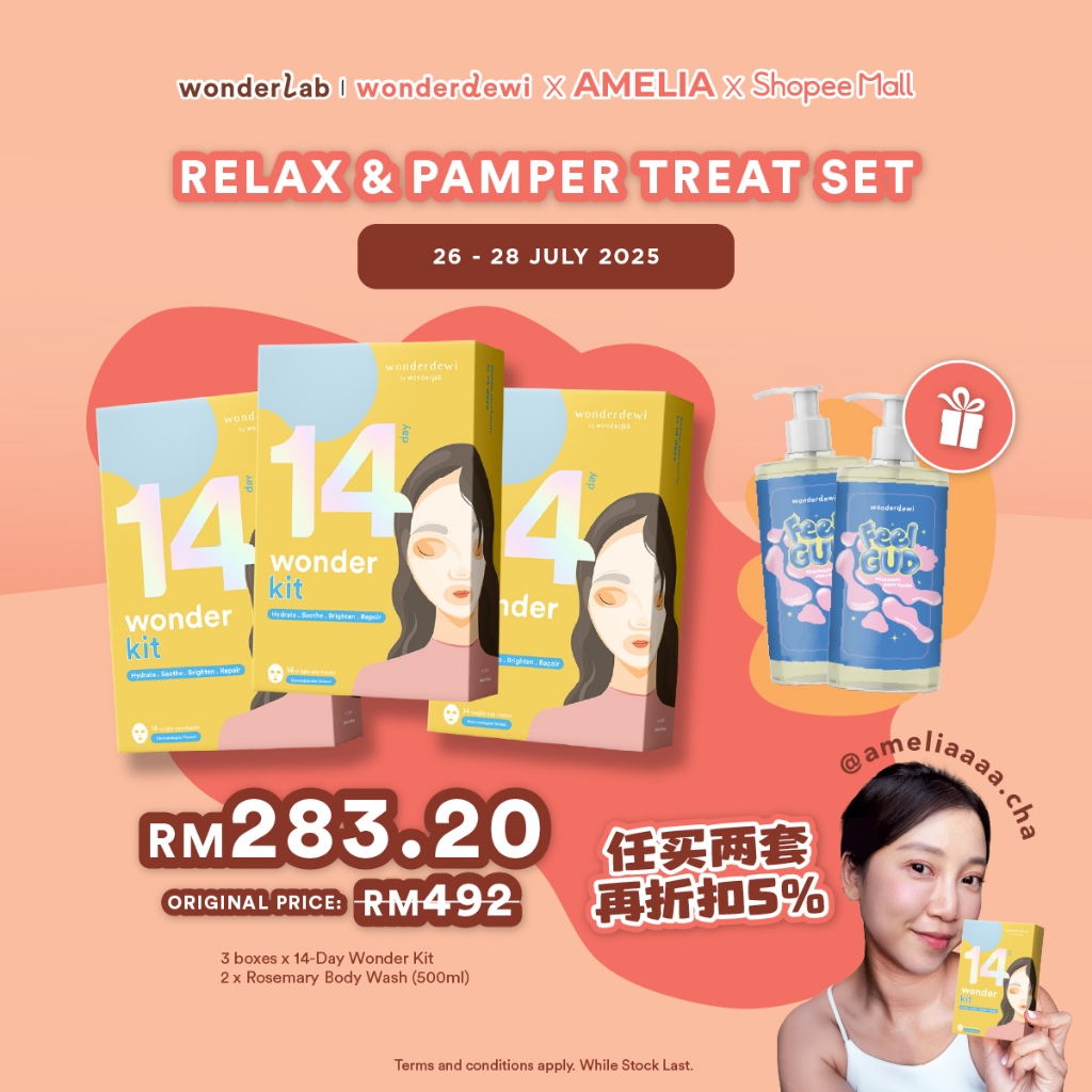 WonderLab WonderDewi Relax & Pamper Treat Set (Amelia Exclusive Set ...