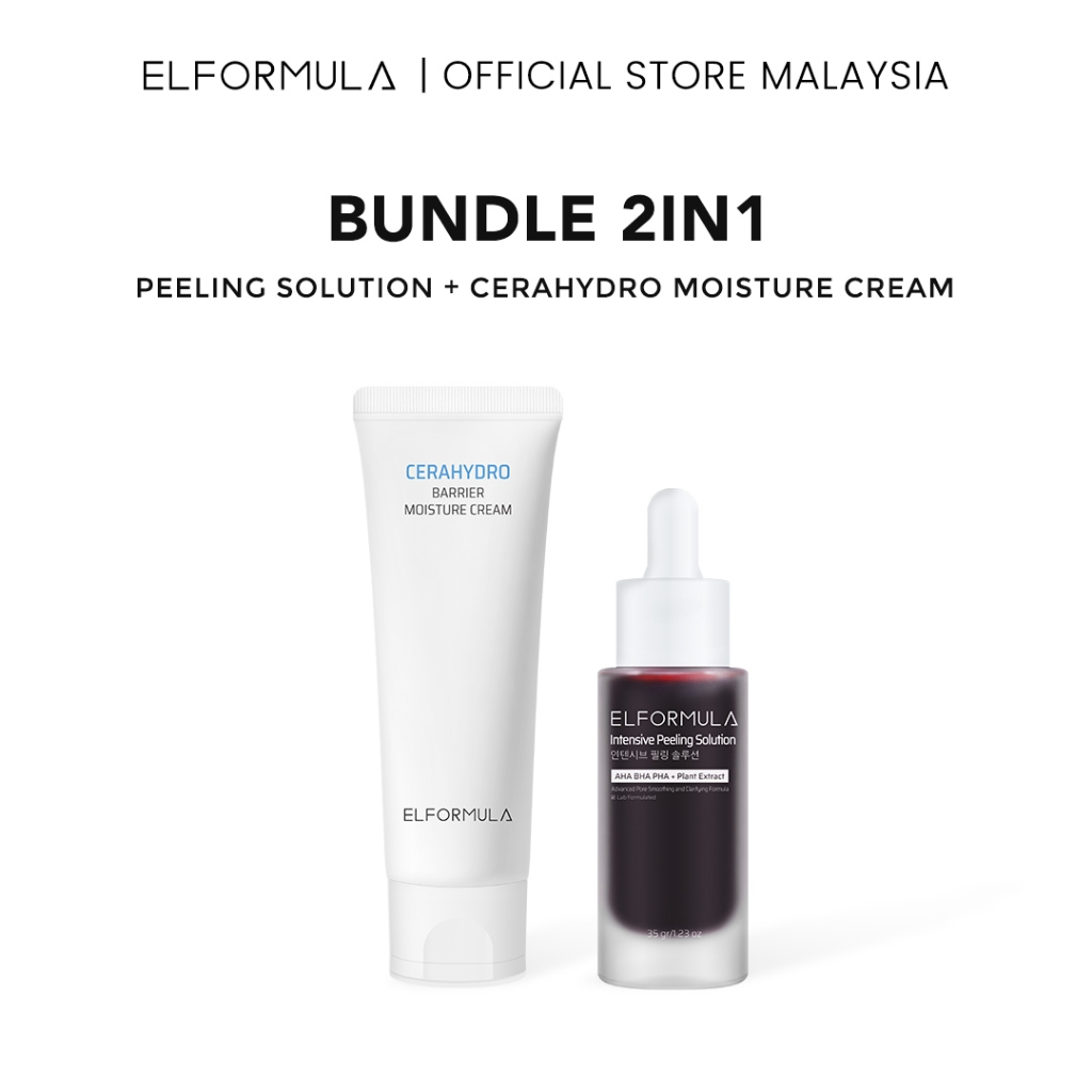 ELFORMULA Bundle 2in1 Moisture Cream + Peeling Solution - Untuk ...