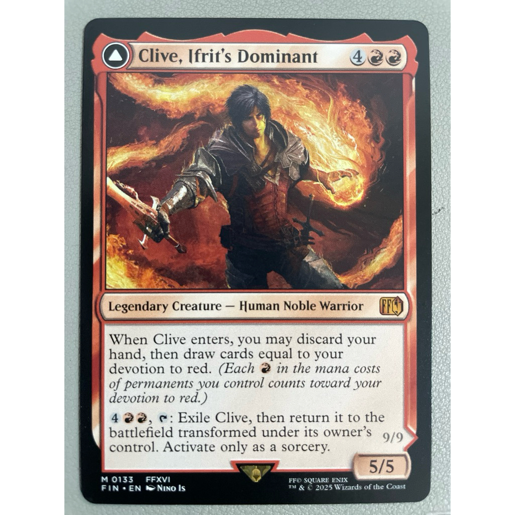 MTG:Final Fantasy (FIN) M0133 - Clive, Ifrit’s Dominant (Non Foil ...
