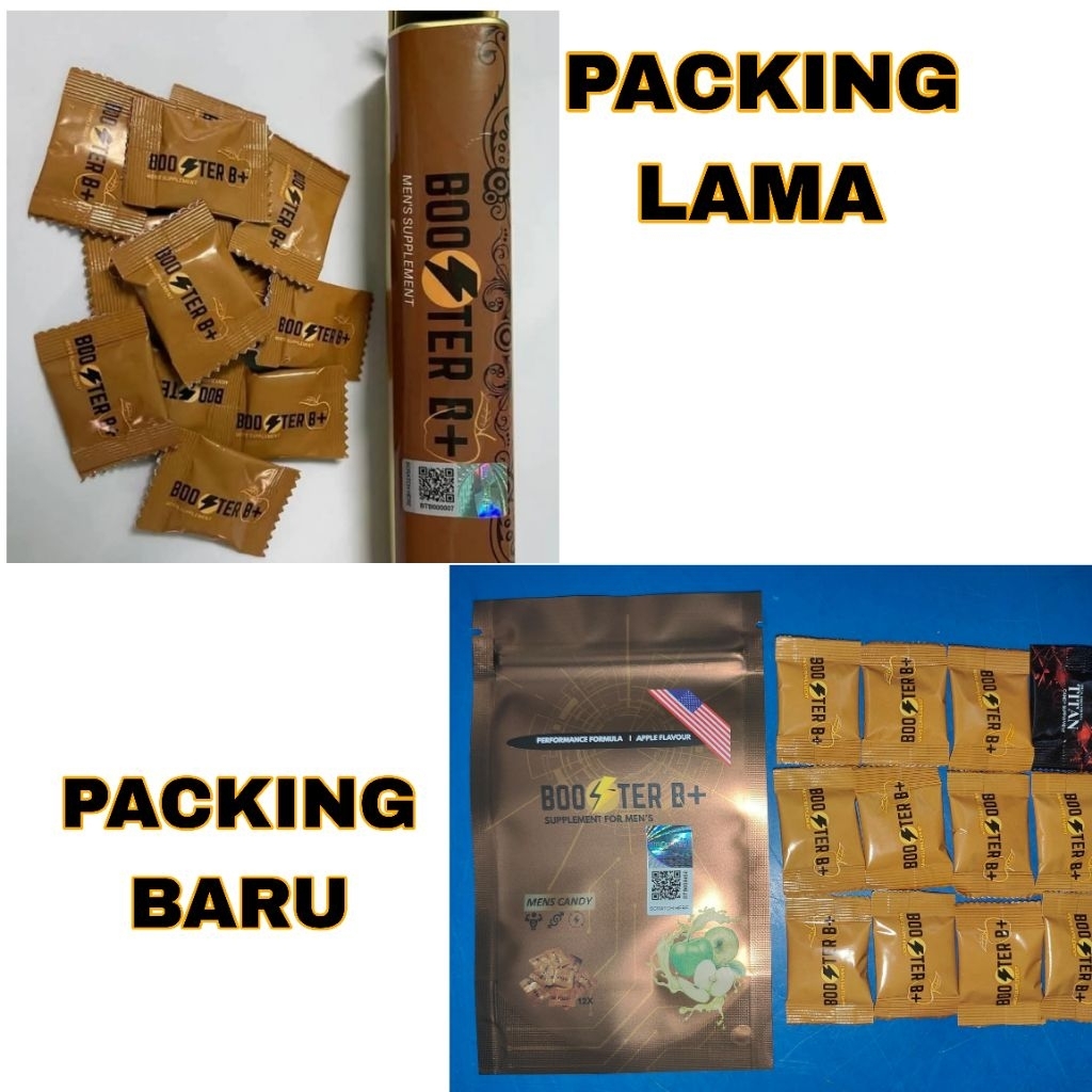 Booster B+ Men’s Candy – Apple Flavour (12 pcs) | Gula-Gula Makanan ...