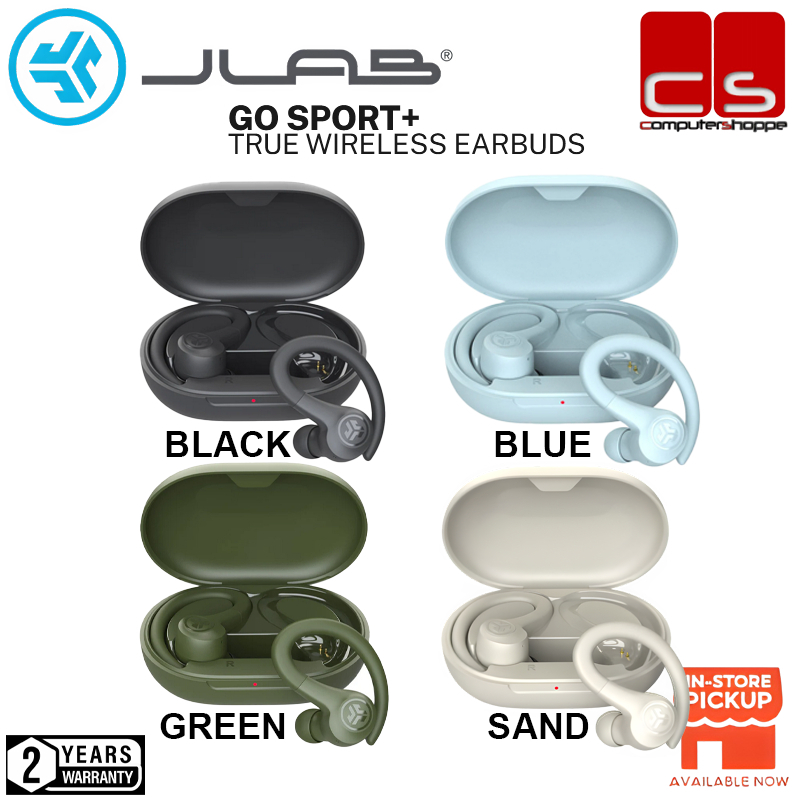 JLab GO Sport+ True Wireless Earbuds (BLACK/BLUE/GREEN/SAND) | Shopee ...
