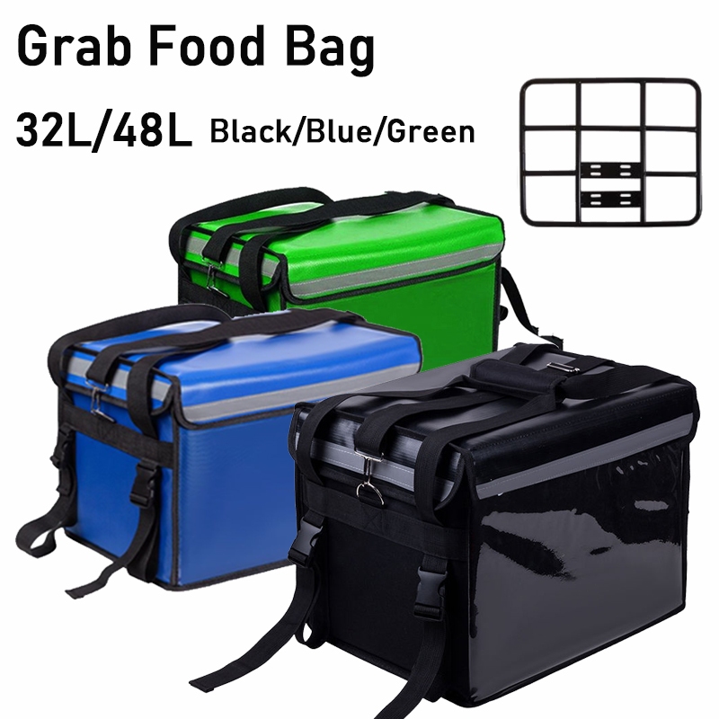 Motorcycle Grab Food Delivery Bag Thermal Backpack Foodpanda Bags ...
