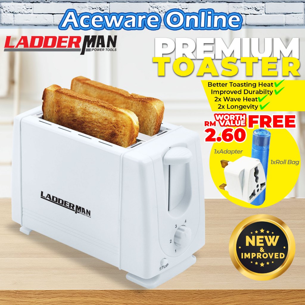 2 Slice Electronic Toaster Pembakar Roti Bread Toaster Electric Toaster ...