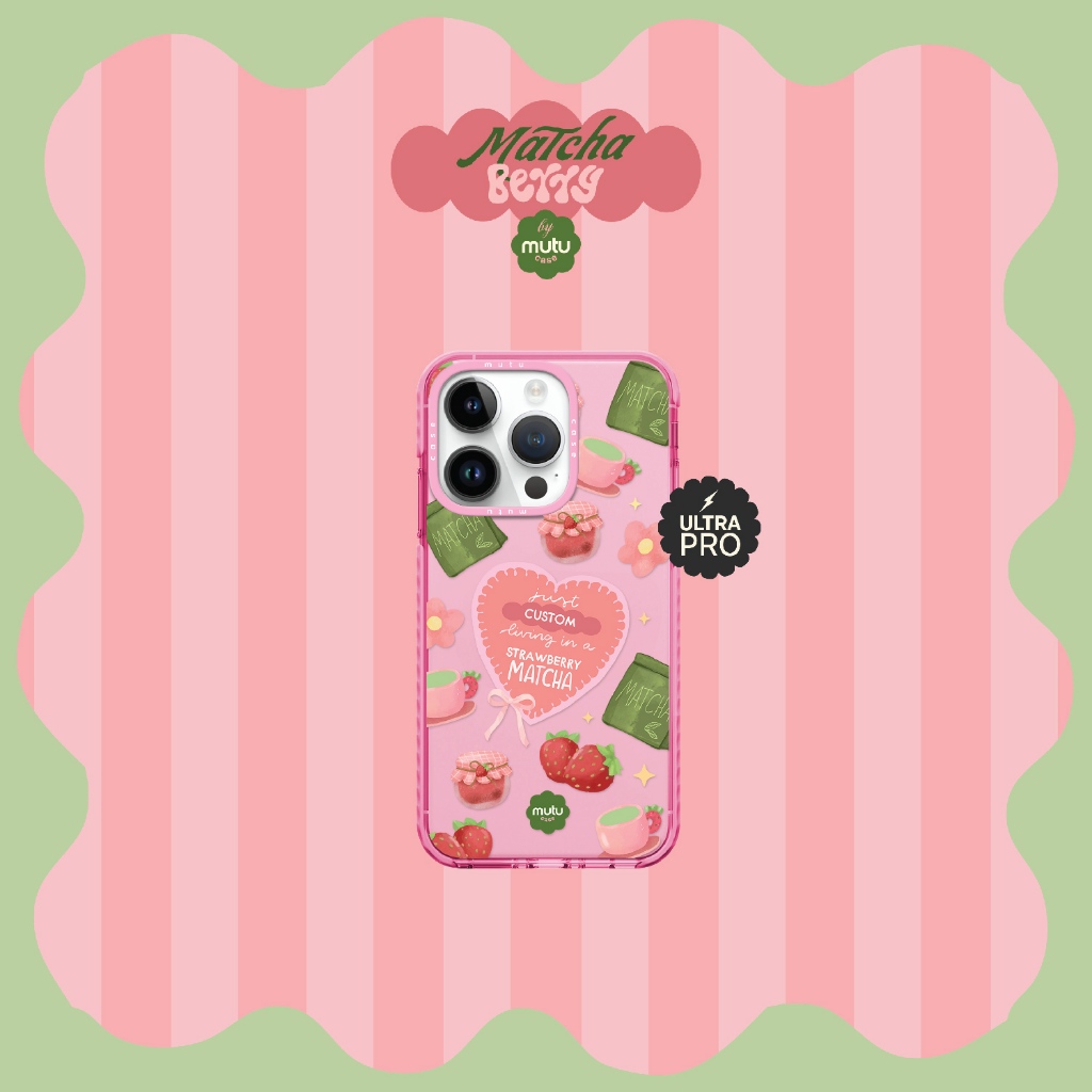 Customisable Living in Matcha - Matcha Berry by Mutu Case (Powered by Ultra Pro) Compatible with ...
