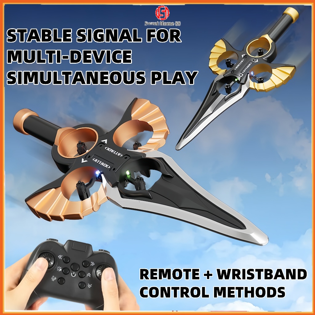 Flying Sword Drone-Somatosensory RC Airplane Model, Helicopter Toy with ...