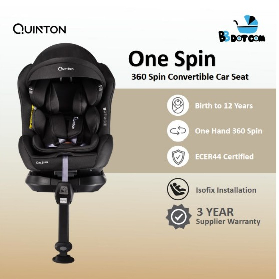 Quinton One Spin+ / One Spin Plus / 360 Degree Spin Convertible Isofix ...