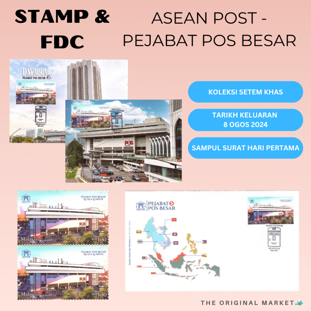 Malaysia Stamp | Asean Post - Pejabat Pos Besar | STAMP | FIRST DAY ...