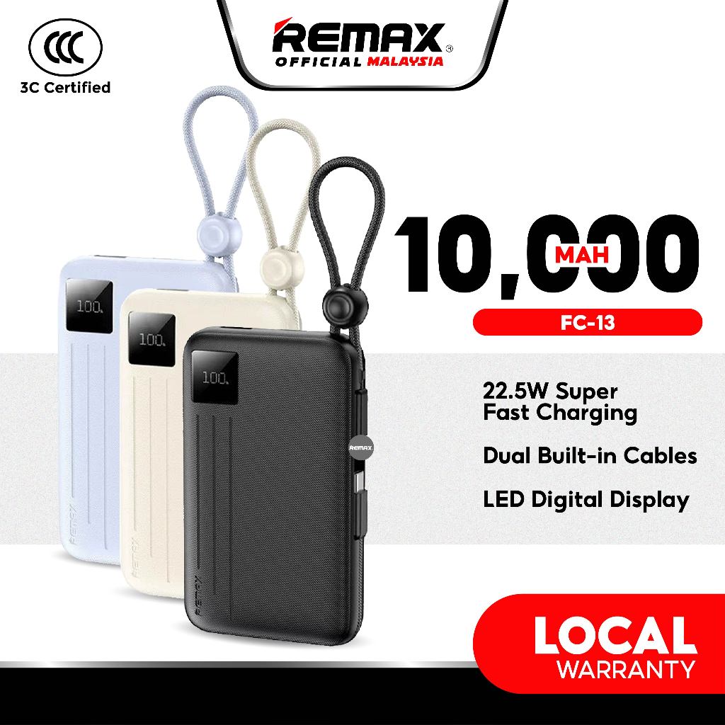 [ CCC ] REMAX FC-13 22.5W Build-In Dual Cables Fast Charging 10000mAh ...