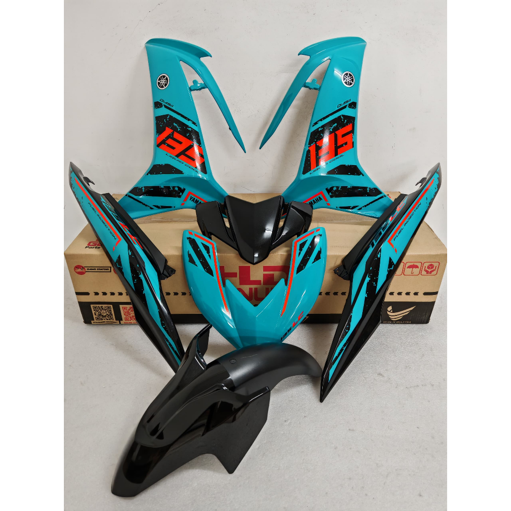 CUSTOM BODY COVER SET STANDARD DESIGN (23) CS6 BLACK FOR LC135 V8 ...