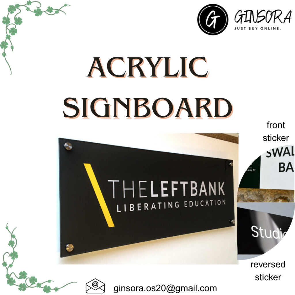 Custom Acrylic Signage, Acrylic Business Logo Sign, Custom Office Sign, Floating Logo Sign For ...