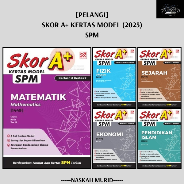 (NB) BUKU LATIHAN SPM: SKOR A+ KERTAS MODEL SPM TINGKATAN 5 - UJIAN AKHIR (2025) | Shopee Malaysia