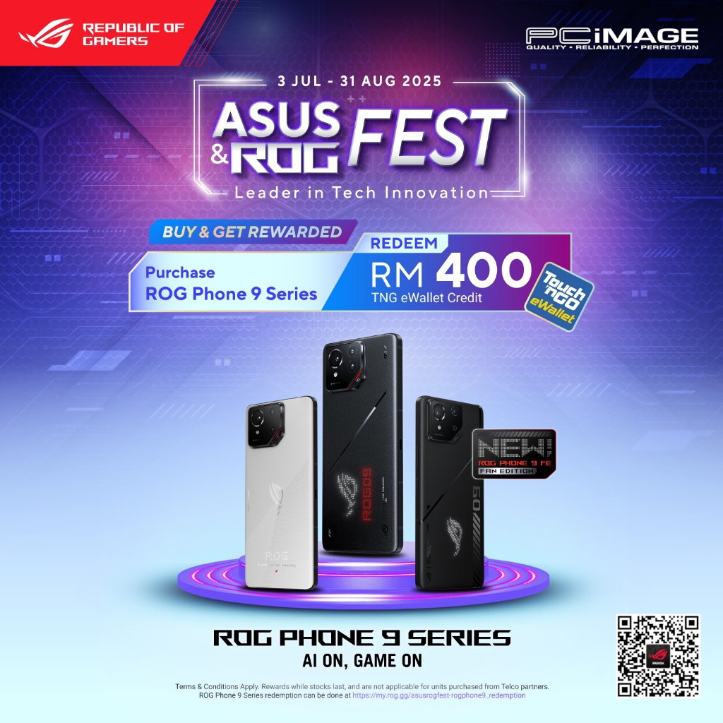 Asus ROG Phone 9 FE LPDDR5X 12GB + UFS4.0 256GB Phantom Black | Shopee ...