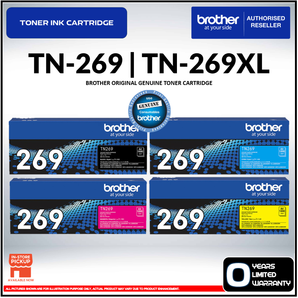 Brother TN-269 TN-269XL Colour Toner Genuine For HL-L3240CDW DCP ...
