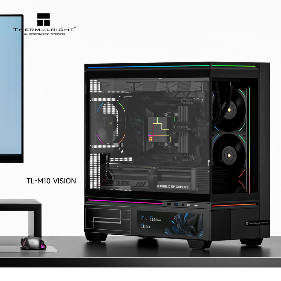 Thermalright TL-M10 M10 & M10 Vision MATX Tempered Glass with 6.9 LCD ...