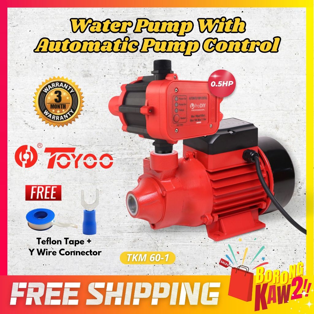 Automatic Auto Pressure 0.5HP ELEC IPH Water Pump With Automatic Pump ...