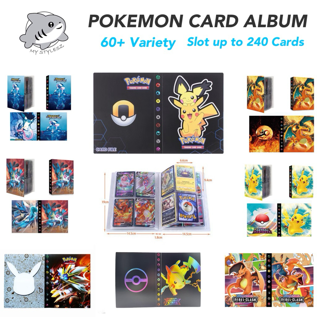 [MY STYLESZ] Pokemon card album / Card sleeves / Card album 240 cards ...