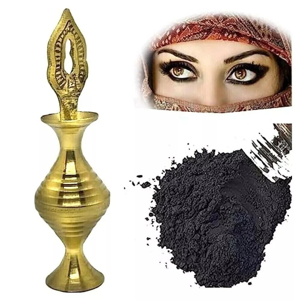 S.K Natural Surma Powder/Kohl/Stibnite For Kids And Adults Pooja Eye ...