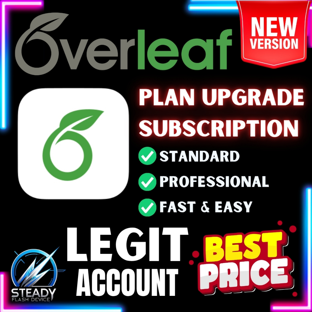 【Overleaf】Plan Upgrade Subscription Premium Account (Get the best ...