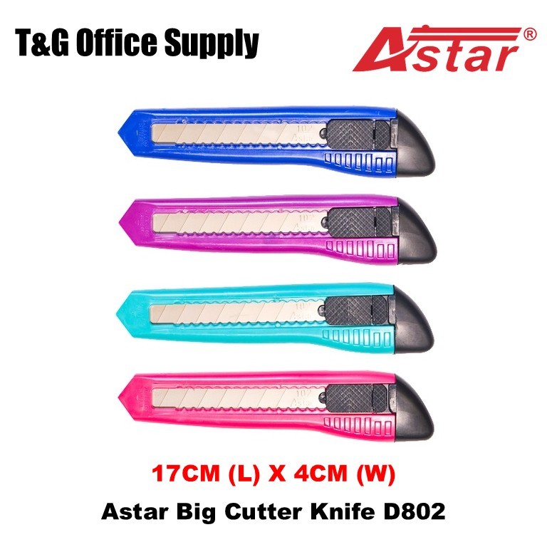 Astar D802 | Big Size Pen Knife / Paper Cutter / Pisau Seni Office ...