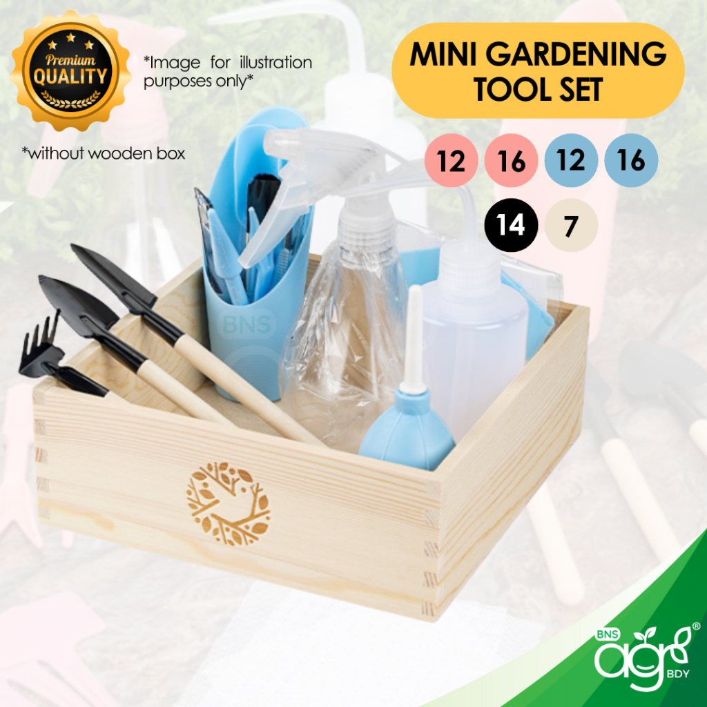 7/12/14/16pcs Set Peralatan Tanaman Sukulen Bunga / Mini Gardening Tool ...