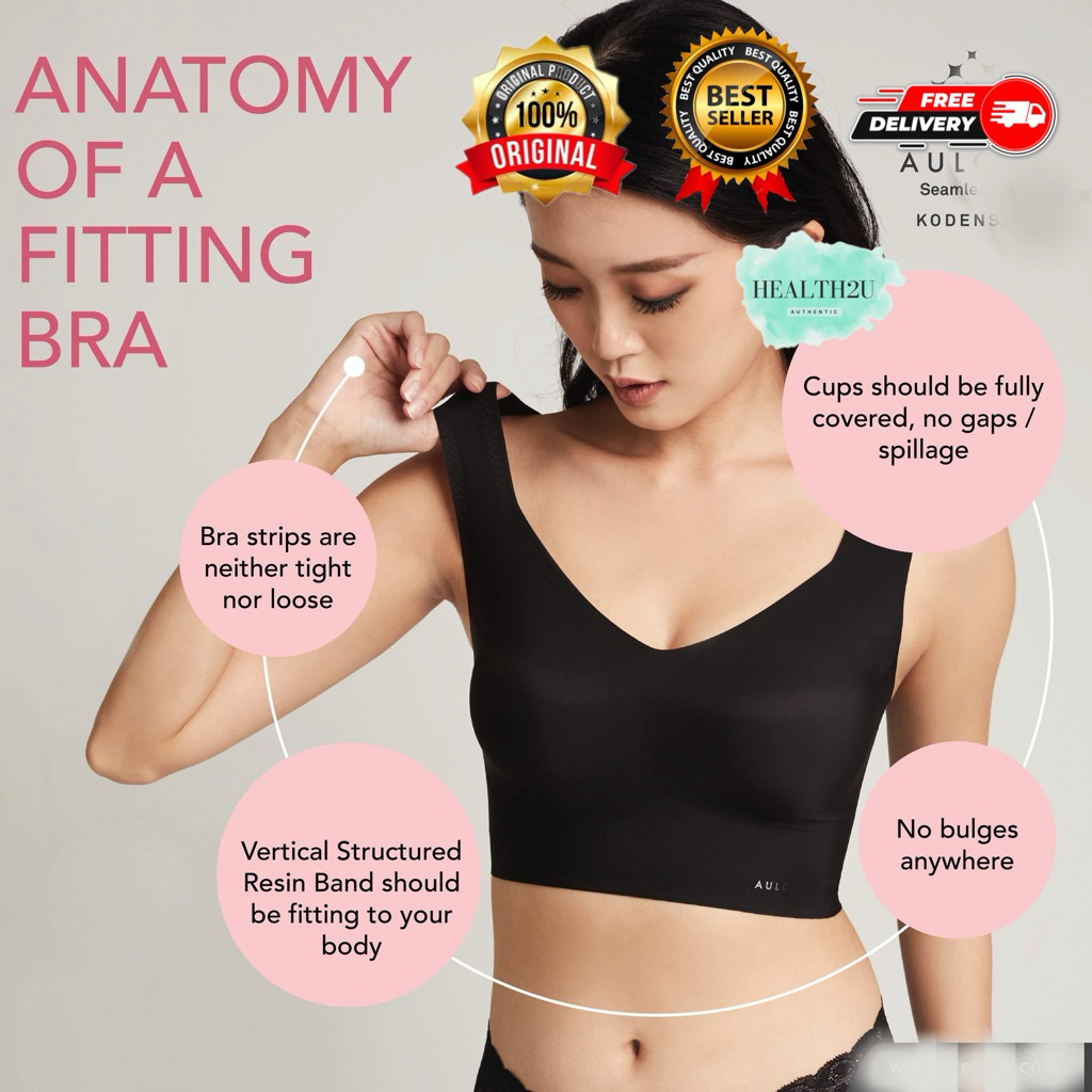 (ReadyStock) Aulora Seamless Bra with Kodenshi (**BLACK/NO BOX) | Shopee Malaysia
