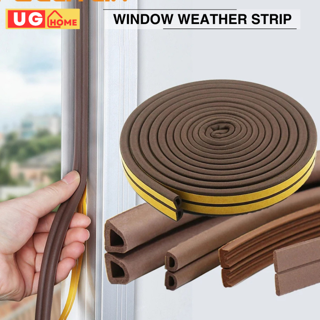 UG Window Weather Strip D,E,I Self-adhesive Acoustic Rubber Foam Seal ...