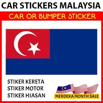 [ MERDEKA SALE ] Car Sticker OR Bumper Sticker - Johor Flag Stiker ...
