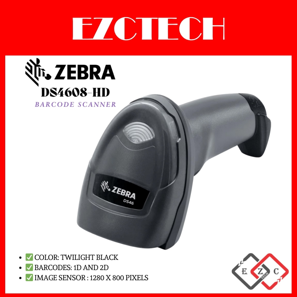 Zebra Symbol DS4608-HD Handheld 1D/2D 1280*800 Barcode Scanner/Imager with 5year Warranty ...