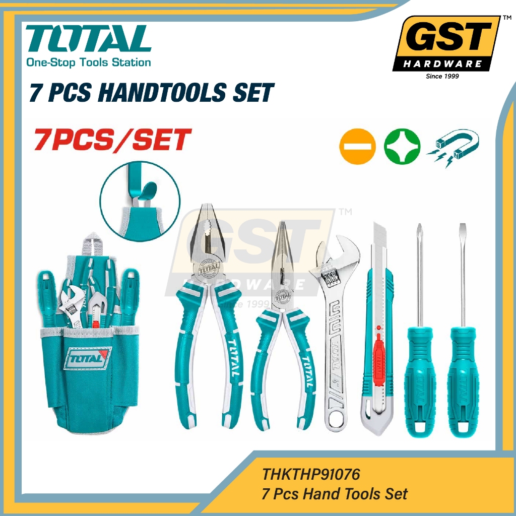 🔥 TOTAL Tool Set Plier Set Tool Screwdriver Set Mini Total 7 pcs Hand ...