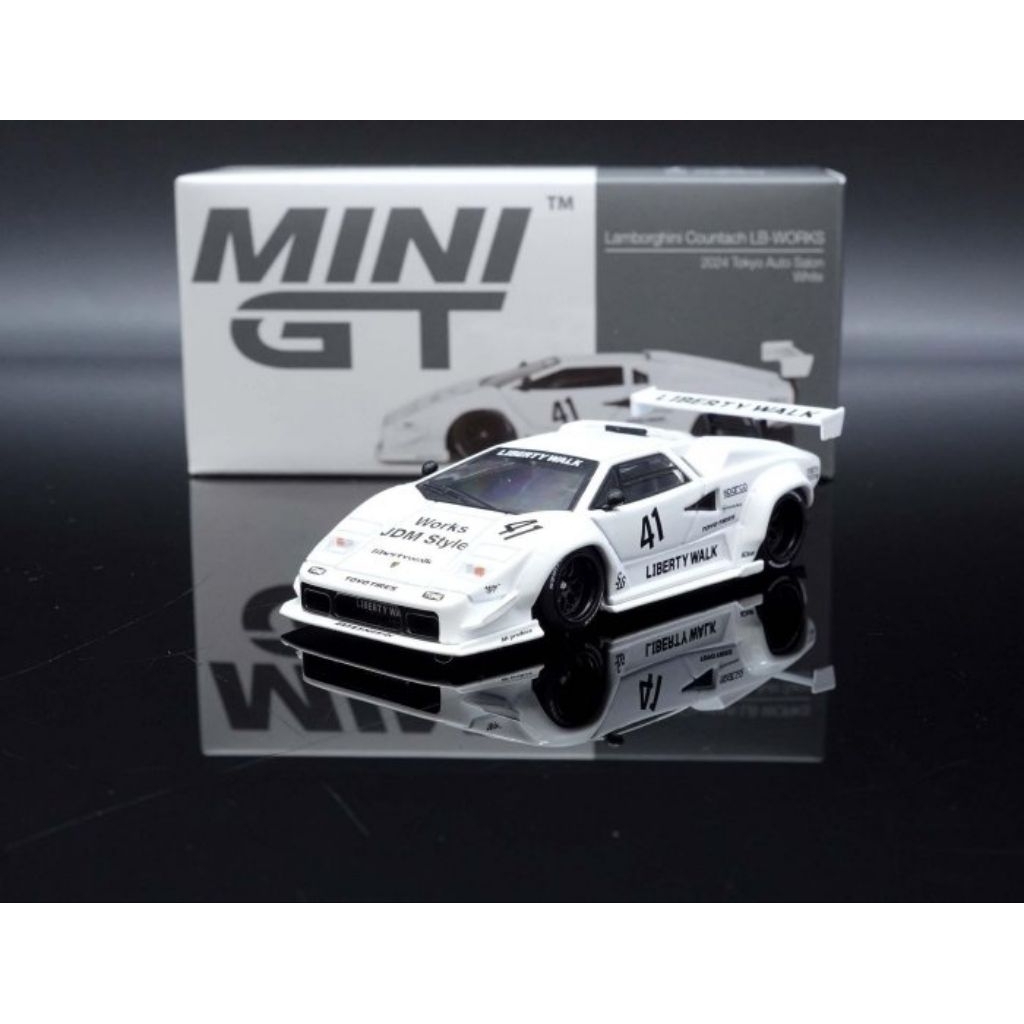 Mini GT Lamborghini Countach LB-WORKS 2024 Tokyo Auto Salon White No ...