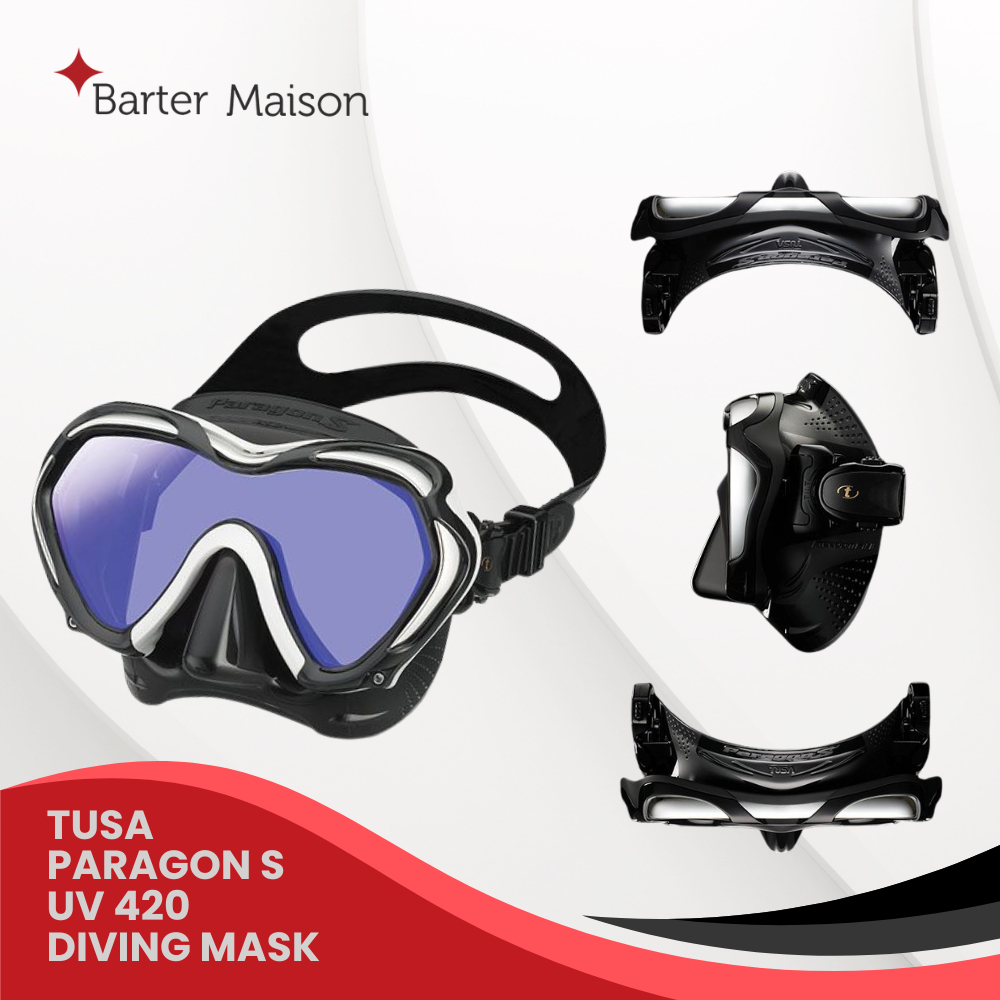 Tusa Paragon S UV 420 Diving Mask M1007SQB | Shopee Malaysia